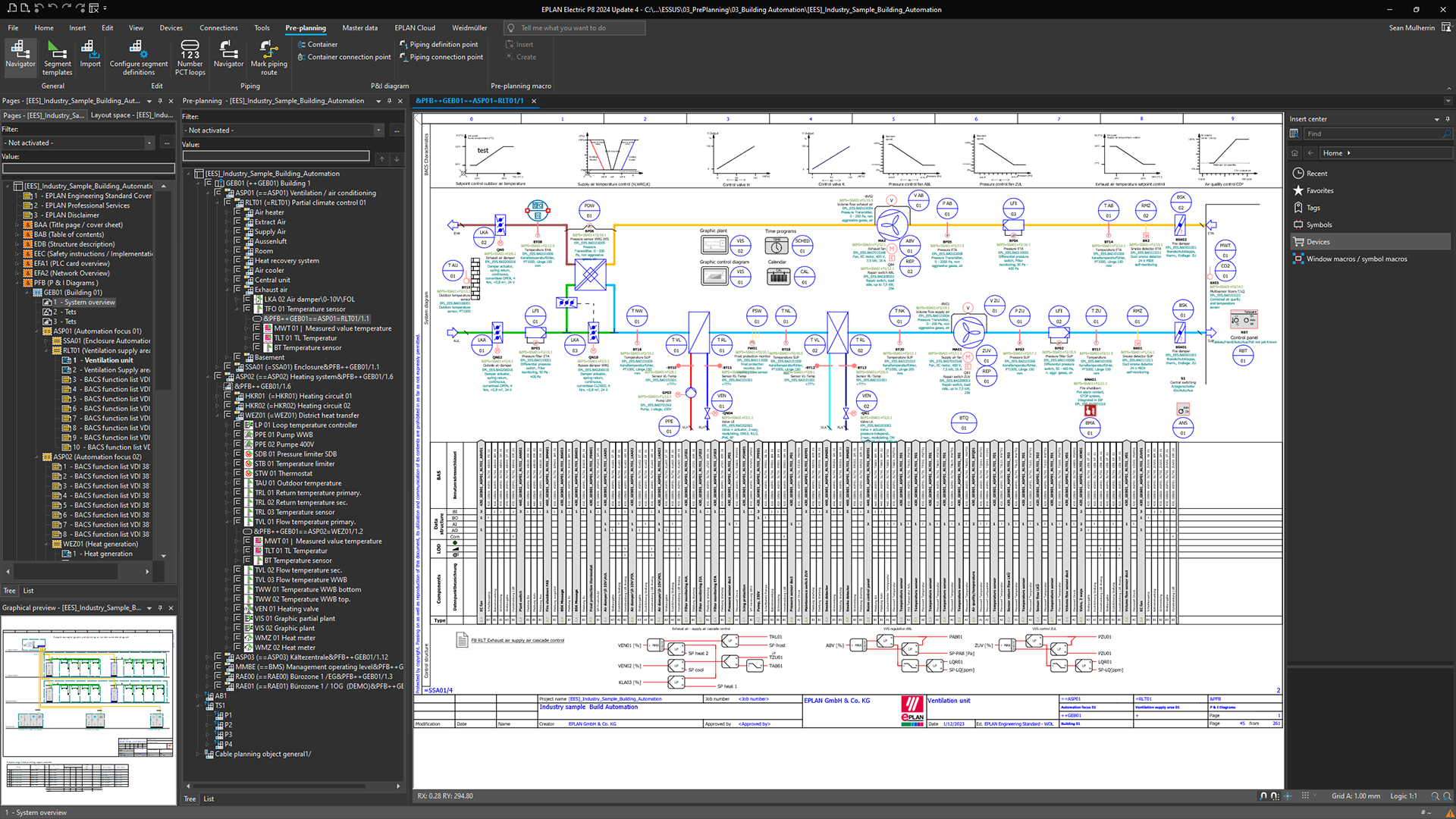 Eplan Preplanning: plant structures, P&IDs and control schemes