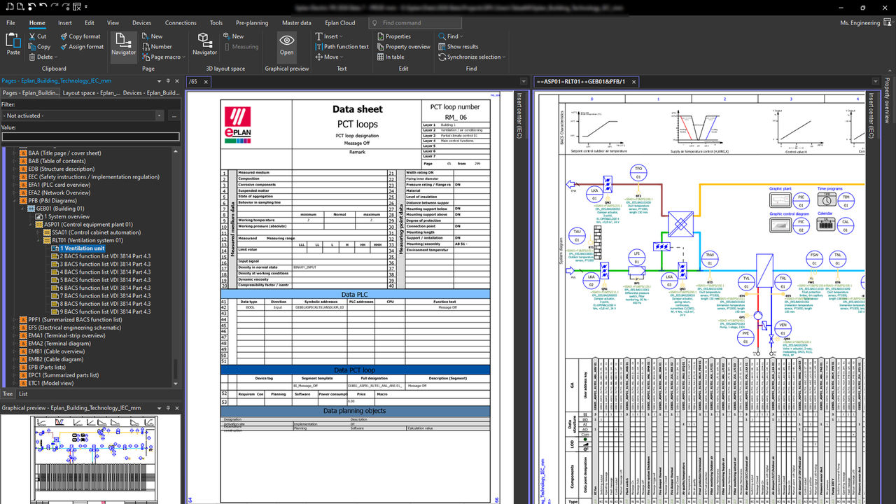 Eplan Preplanning: plant structures, P&IDs and control schemes