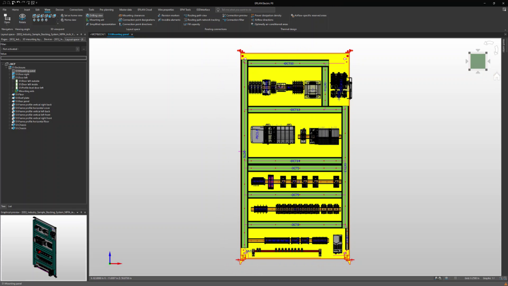 Eplan Pro Panel: Documentations including 3D layout
