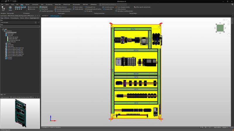 Eplan Pro Panel: Documentations including 3D layout